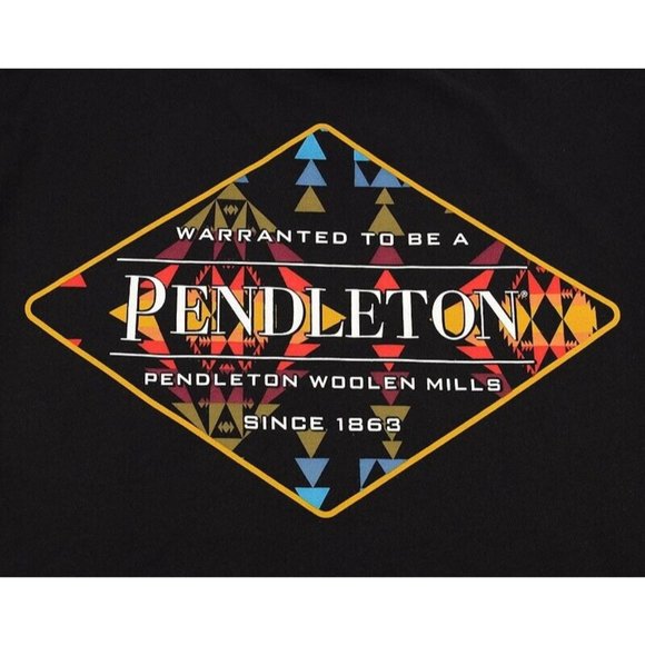 Pendleton | Shirts | Pendleton Black Echo Canyon Diamond Logo Graphic ...